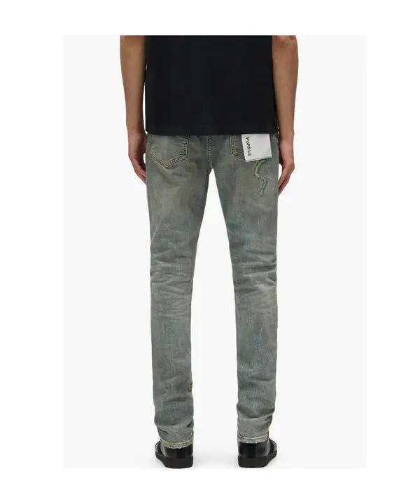 PURPLE BRAND Distressed Slim Jeans - Light Indigo