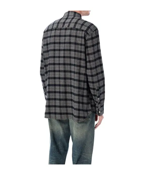 SUNFLOWER Plaid Long-sleeved Shirt