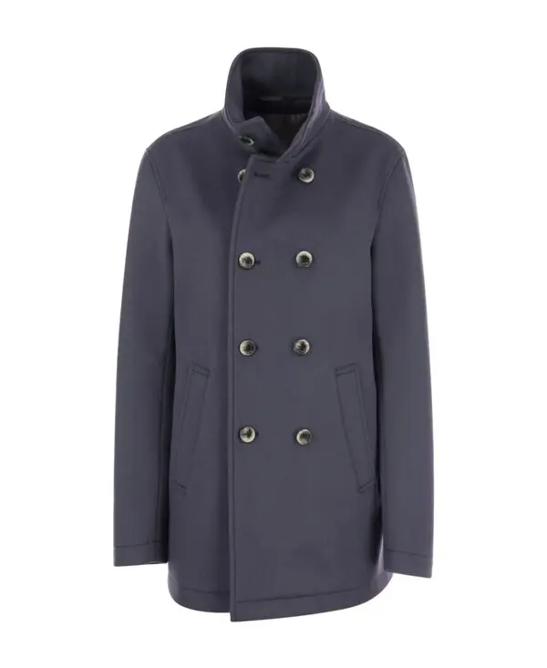 Herno Double-breasted High-neck Coat