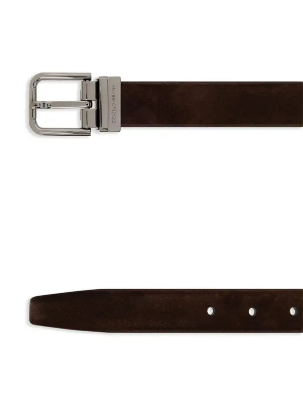 Dolce & Gabbana Logo Engraved Buckle Belt