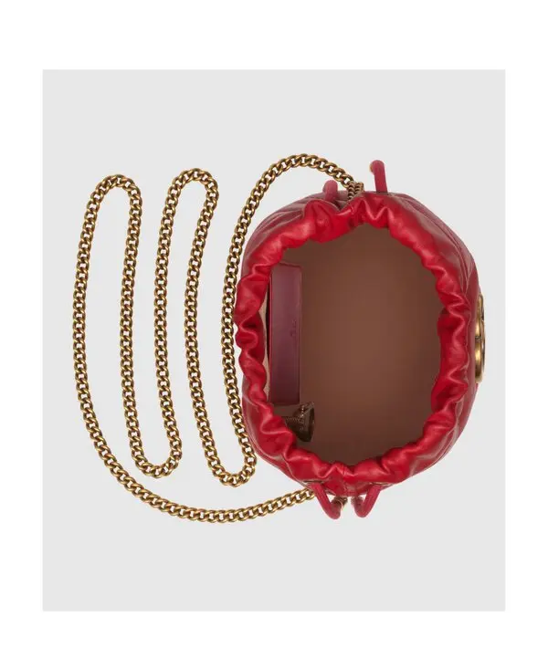Gucci Gg Marmont Mini Bucket Bag - Red
