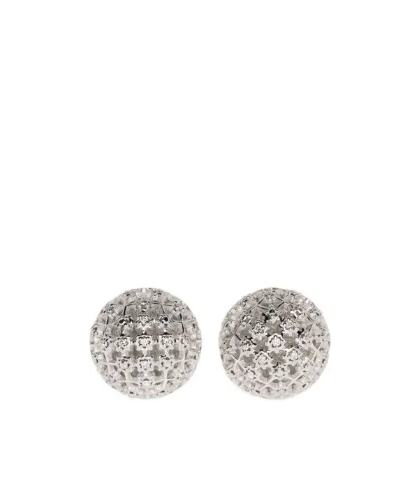 TOTEME Logo Stud Earrings - Silver