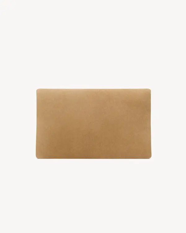 Saint Laurent Cassandre Large Envelope Pouch - Golden Leaf