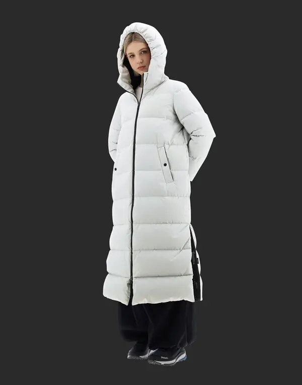 Herno Zip-up Hooded Long Coat
