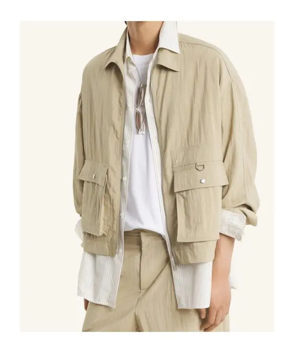 Maison Kitsuné Zip-up Jacket With Fox Logo Detail