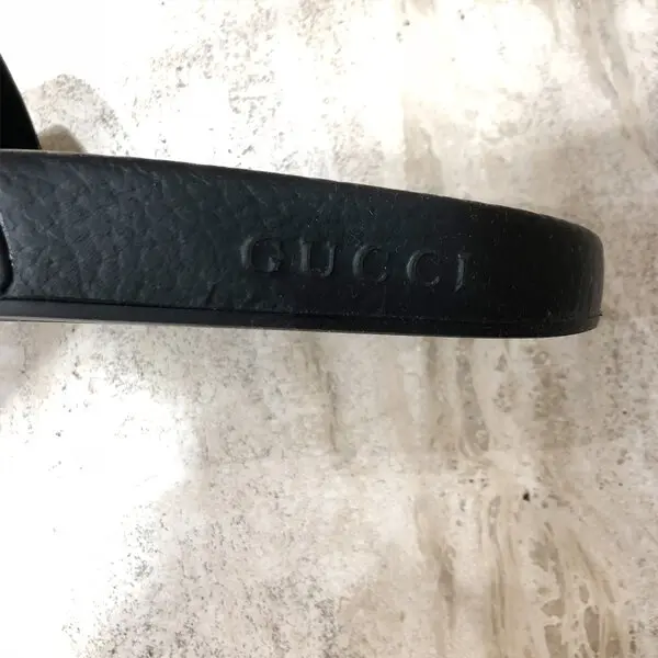 Gucci Logo Rubber Slide Sandals