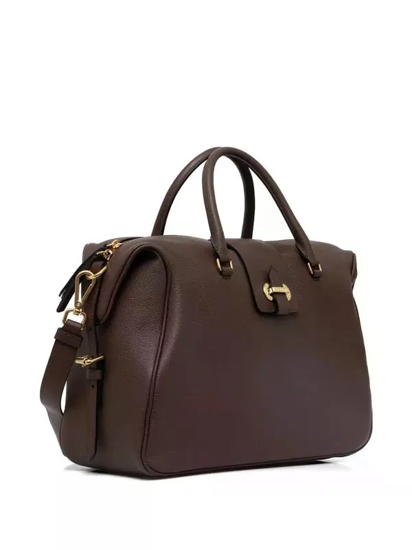 POLLINI Grained-effect Logo-buckle Cross-body Bag