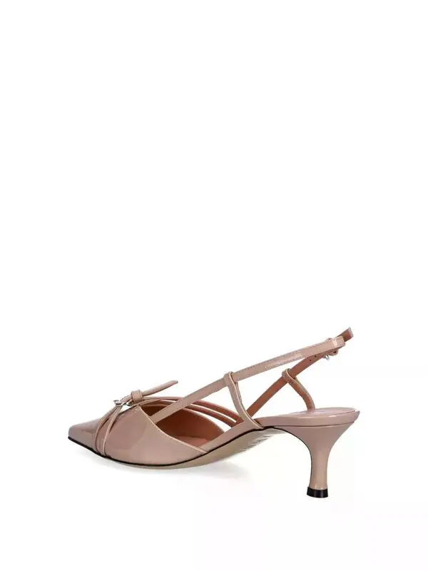 POLLINI Patent Slingback Pumps
