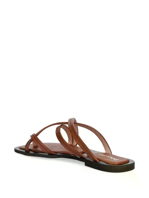 POLLINI Pebbled-effect Strappy Slides