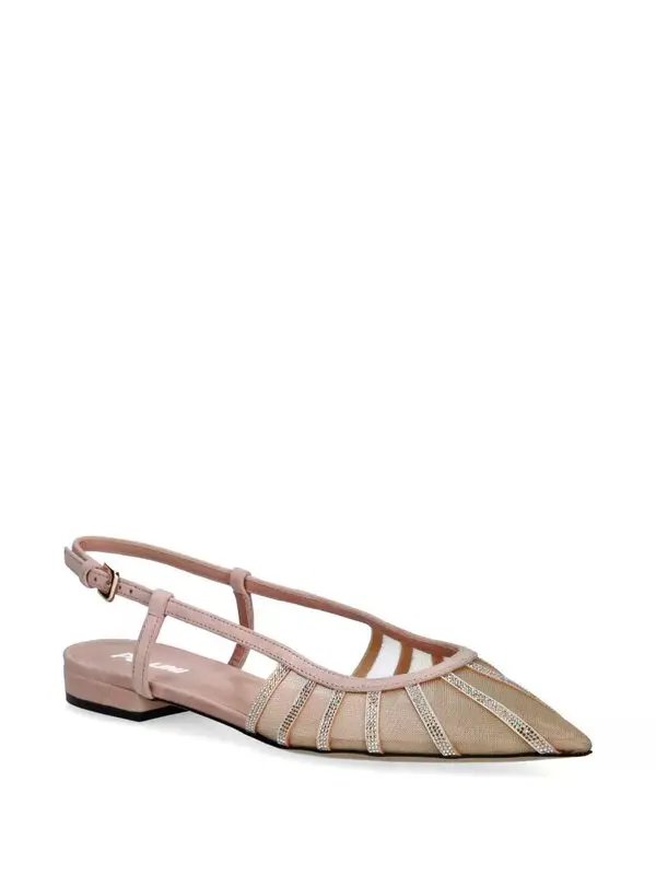 POLLINI Embellished Slingback Ballet Flats