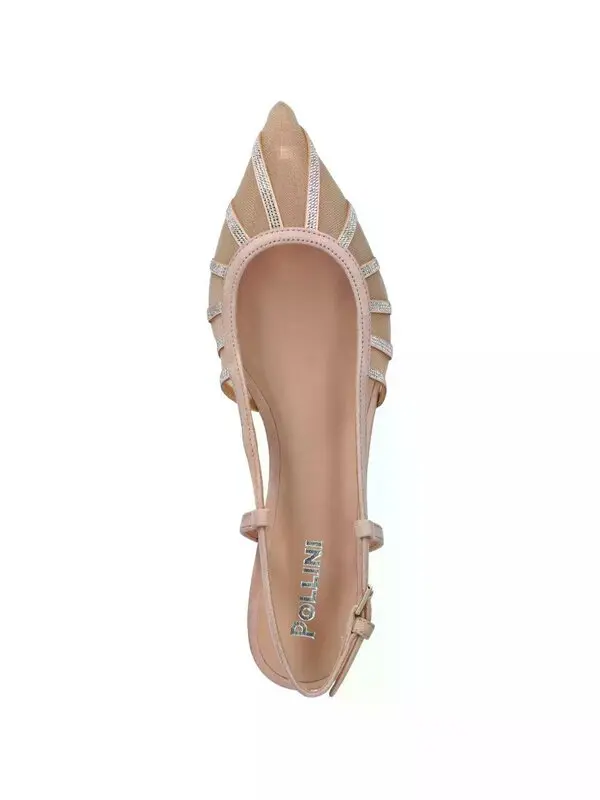 POLLINI Embellished Slingback Ballet Flats