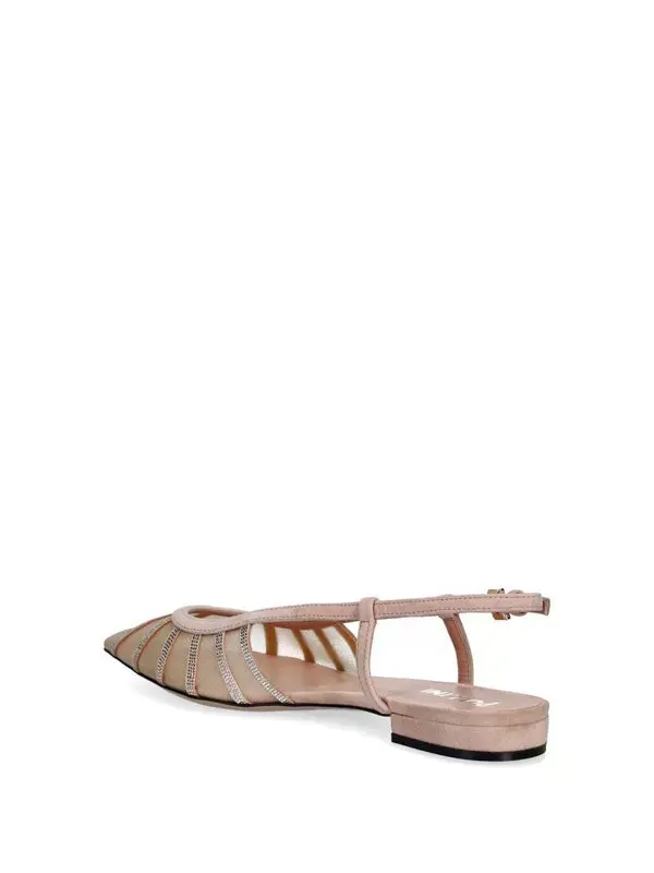 POLLINI Embellished Slingback Ballet Flats