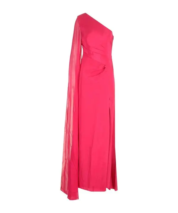 Roland Mouret Asymmetrical One-shoulder Gown With Cape Effect