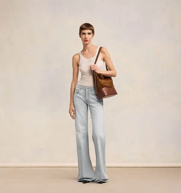 Ami Slitted Flared Jeans