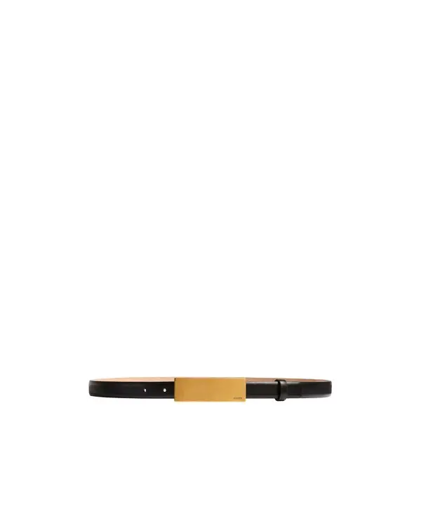 Khaite Logo Belt - Black