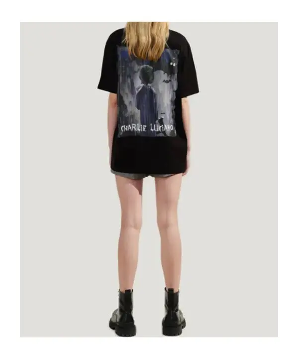 CHARLIE LUCIANO Illustration Back View Short-sleeve T-shirt