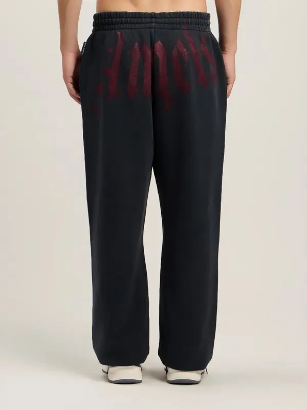 Palm Angels Logo-print Track Pants - Black Burgundy