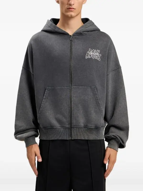 Palm Angels Graphic Zipped Hoody