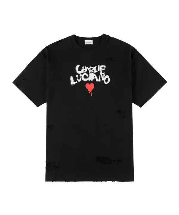 CHARLIE LUCIANO Graffiti Heart T-shirt