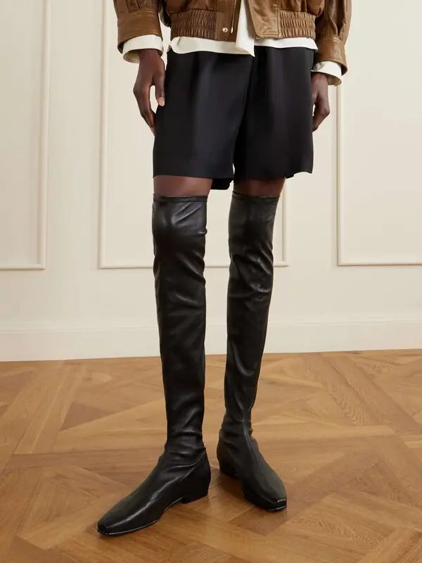 Staud Keith Leather Over The Knee Boots