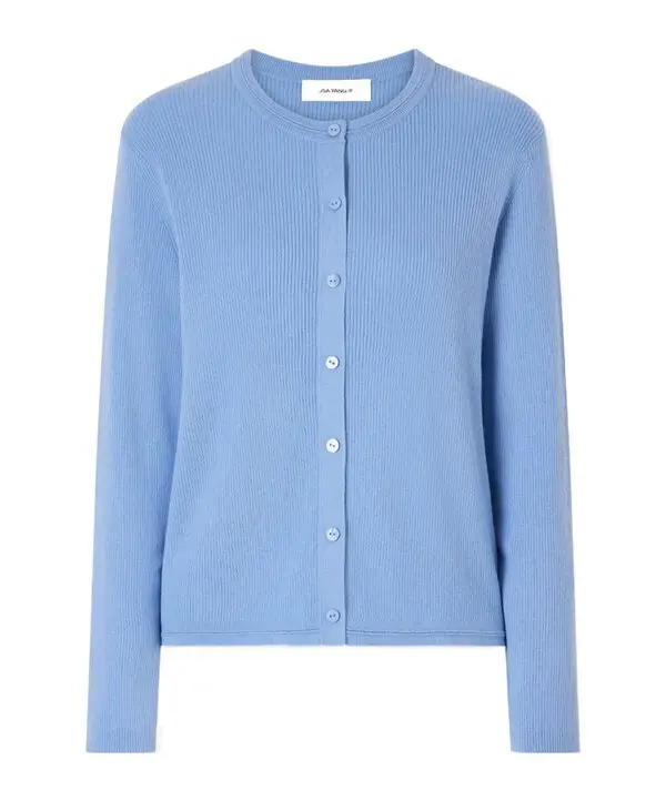 LISA YANG Long-sleeved Knitted Cardigan - Light Blue