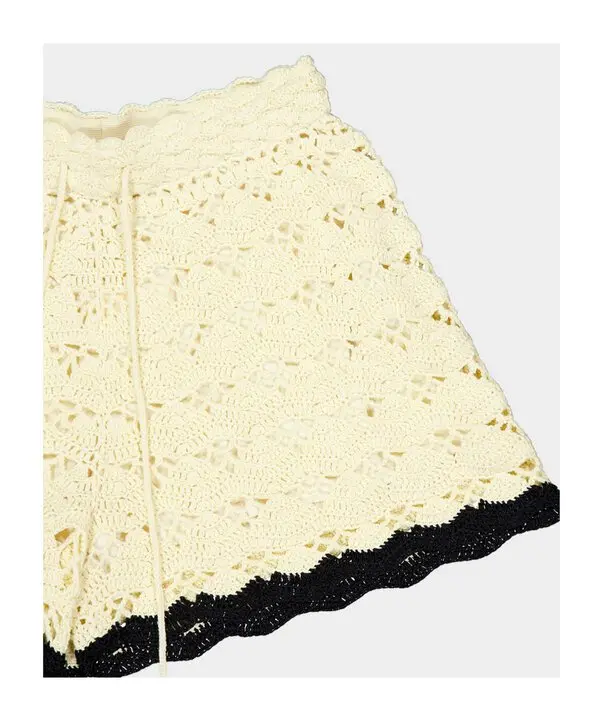 Zimmermann Crochet Cotton Shorts - No