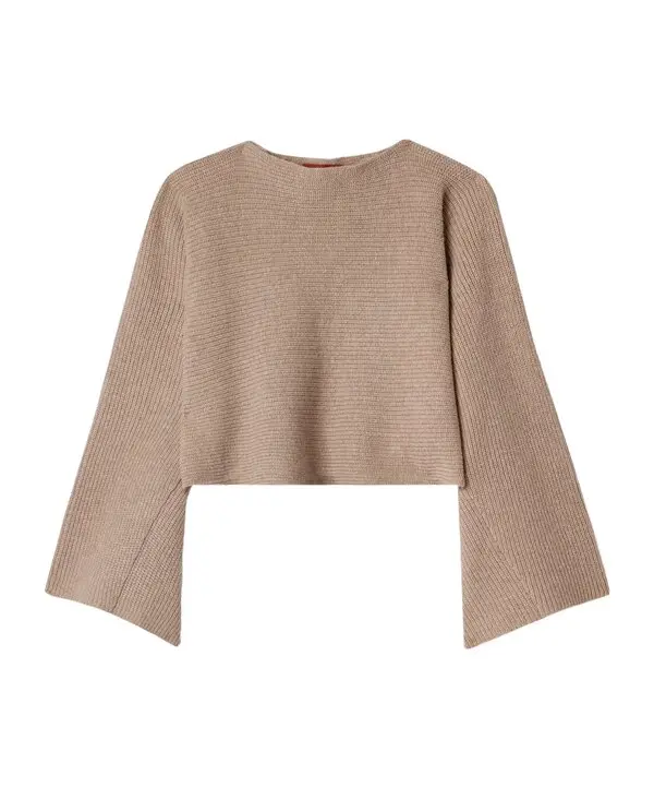 Altuzarra Cropped Ribbed Merino Wool And Cashmere-blend Sweater - No