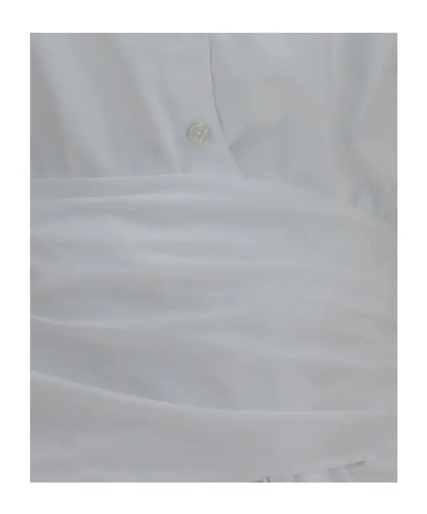 7 For All Mankind Long Sleeve Knot Waist Shirt