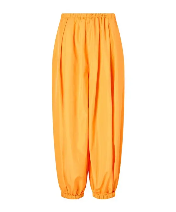 Tibi Waist Ankle Cuffed Trousers - Orange
