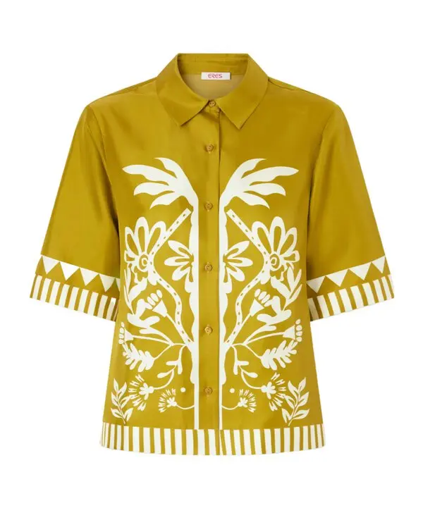ERES Silk Floral Shirt - Brown