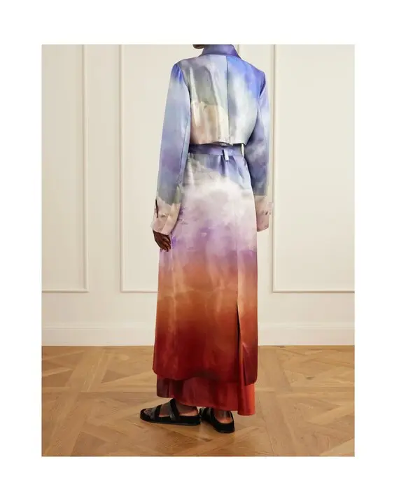 Gabriela Hearst Long Sleeved Belted Coat - Multicolor