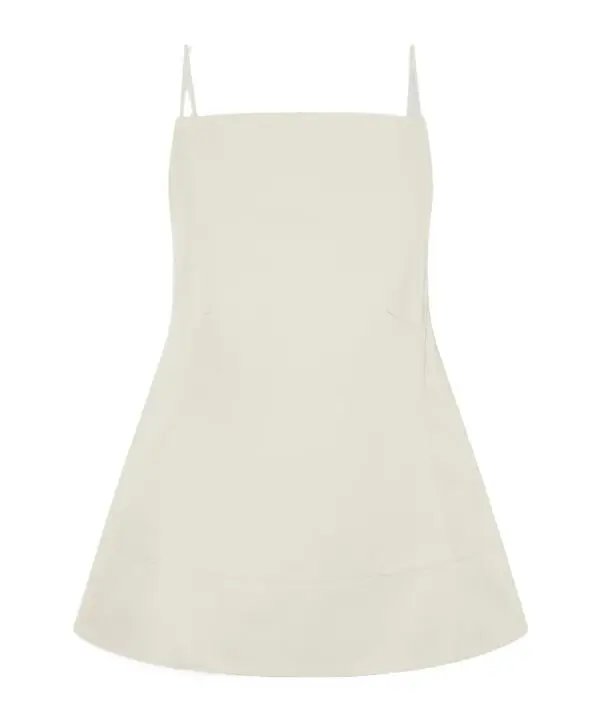 Tibi Open Back Cotton Poplin Top
