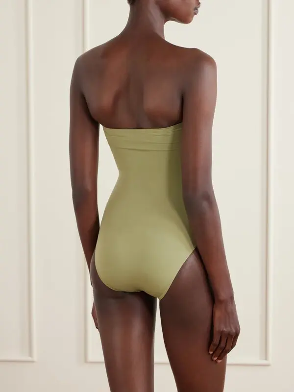ERES Strapless One-piece Swimsuit With Gathered Bust And Keyhole Detail
