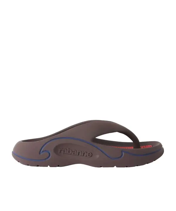 Rabanne Logo-embossed Thong Sandals