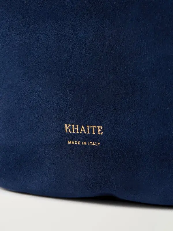 Khaite Olivia Crescent Mini Tote Bag - Midnight Blue