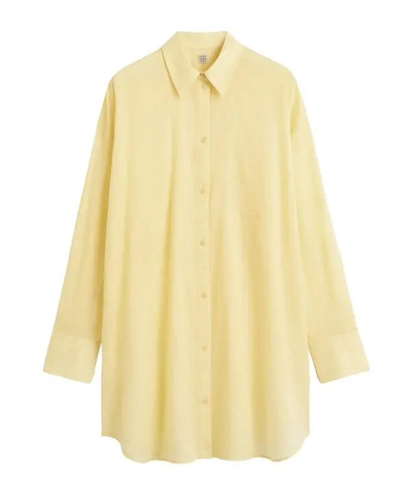 TOTEME Monogram-embroidered Oversized Shirt - No