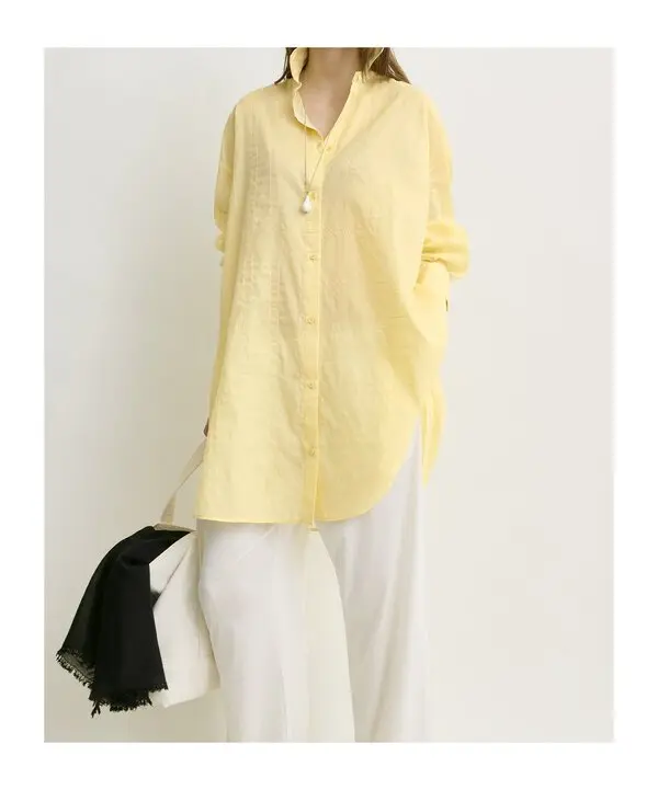TOTEME Monogram-embroidered Oversized Shirt - No