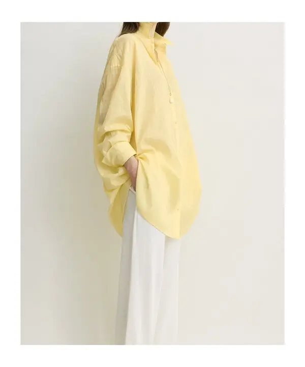 TOTEME Monogram-embroidered Oversized Shirt - No