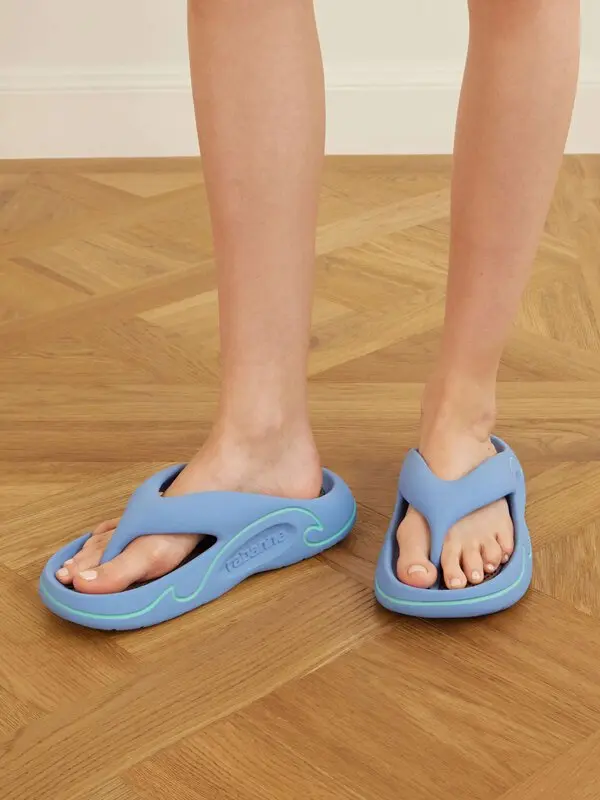 Rabanne Logo-embossed Thong Sandals
