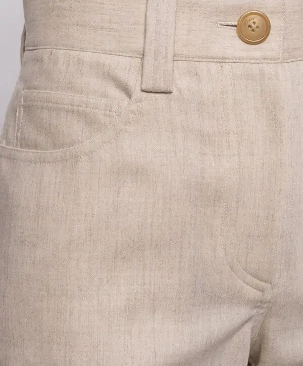 Khaite Wool And Cashmere-blend Straight-leg Pants