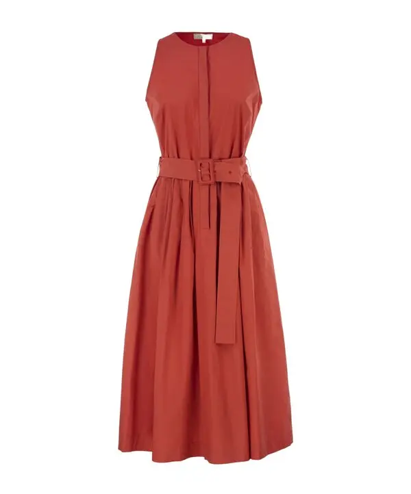 Antonelli Firenze Sleeveless Belted Midi Dress