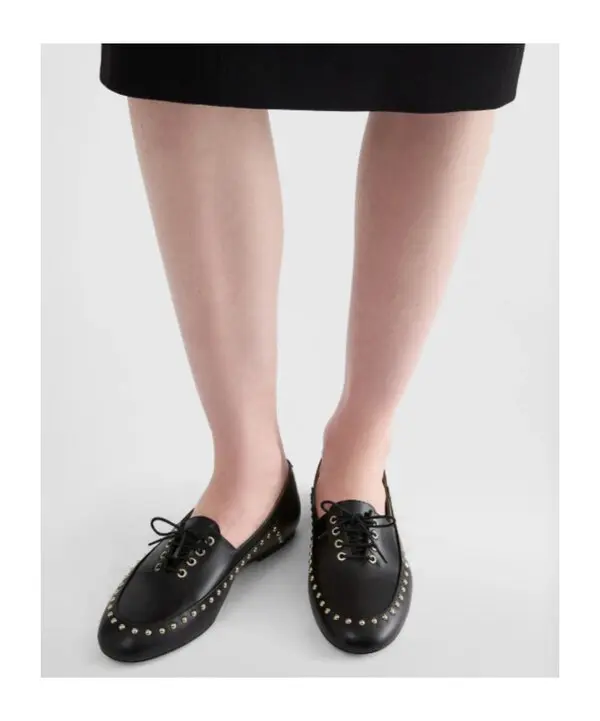 JIL SANDER Studded Flat Loafers