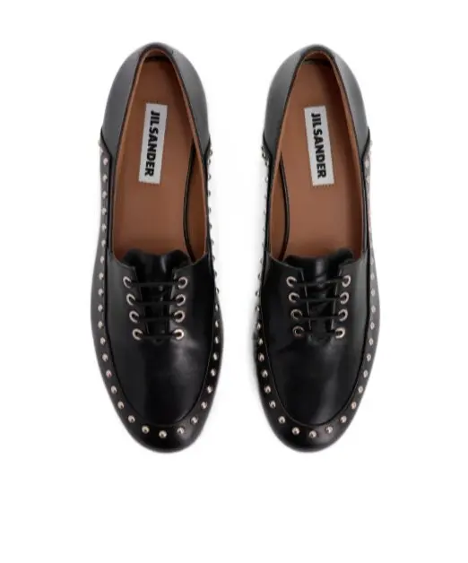 JIL SANDER Studded Flat Loafers