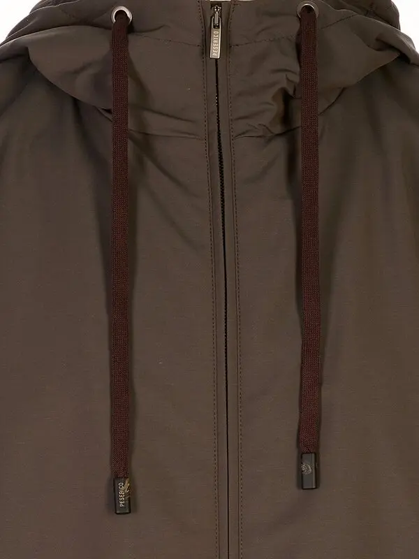 Peserico Long Sleeve Zip-up Hooded Jacket