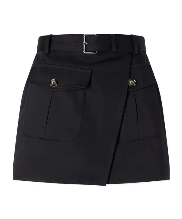 Proenza Schouler Belted Cotton-drill Shorts
