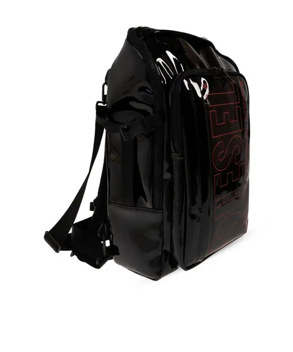 DIESEL® Logo Print Zip-up Backpack