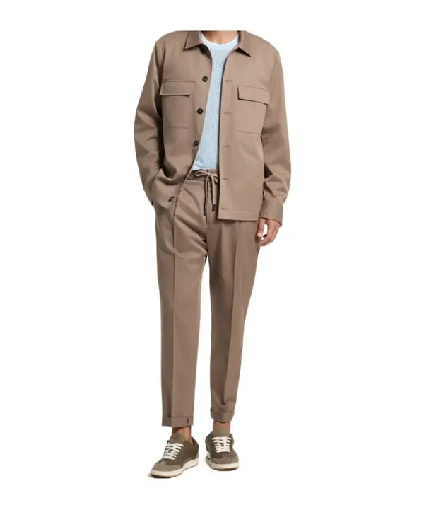 Peserico Cotton-blend Twill Overshirt
