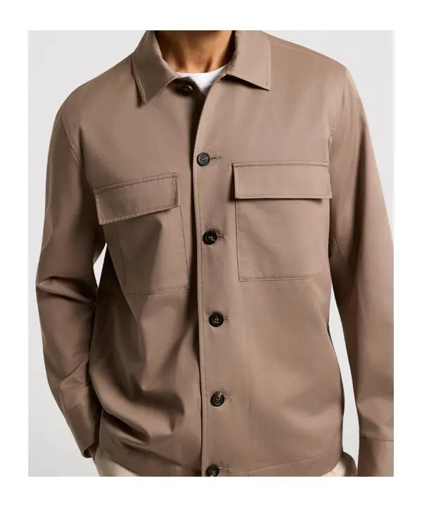 Peserico Cotton-blend Twill Overshirt