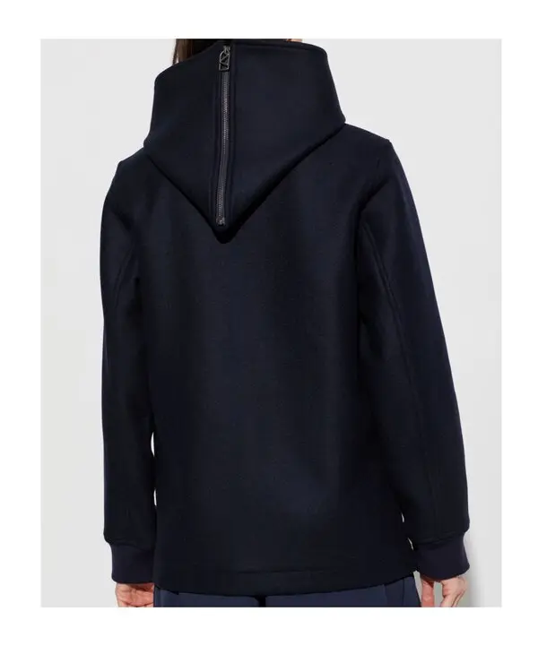 Kenzo Zip-up Hooded Jacket With Chest Emblem