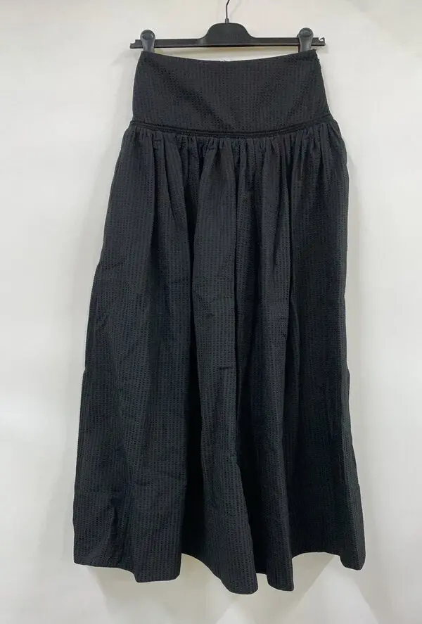 Alaïa Textured Cotton-blend Maxi Skirt